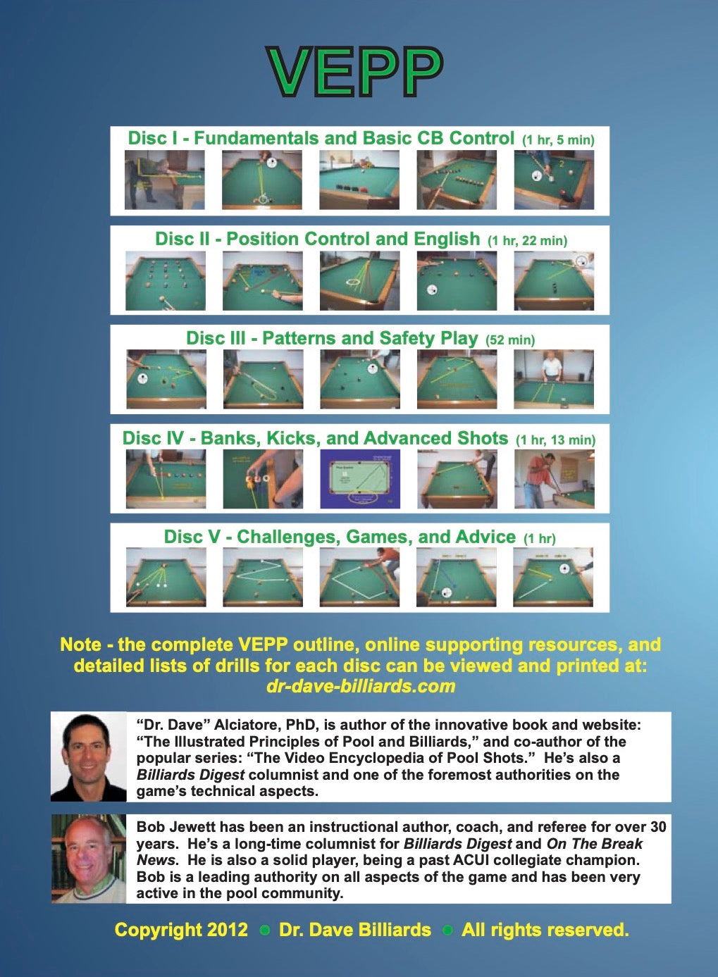 Video Encyclopedia of Pool Practice (VEPP) DVD Series | Bullseye Billiards