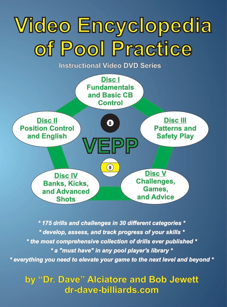 Video Encyclopedia of Pool Practice (VEPP) DVD Series | Bullseye Billiards