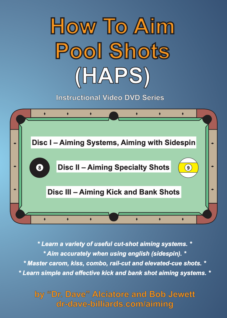 How To Aim Pool Shots (HAPS) - Instructional DVD Series | Bullseye ...